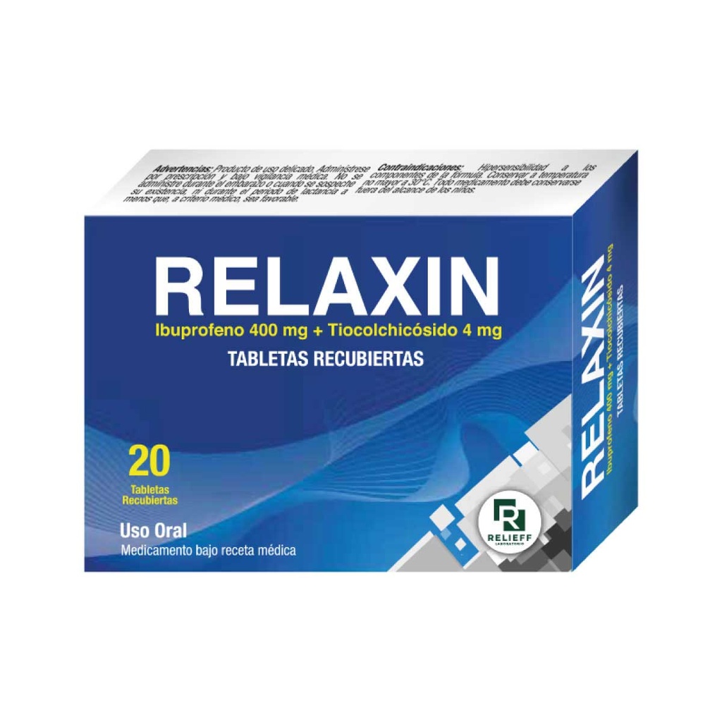 Relaxin Tabletas Recubiertas - Caja x20 | Farmacias Cuxibamba