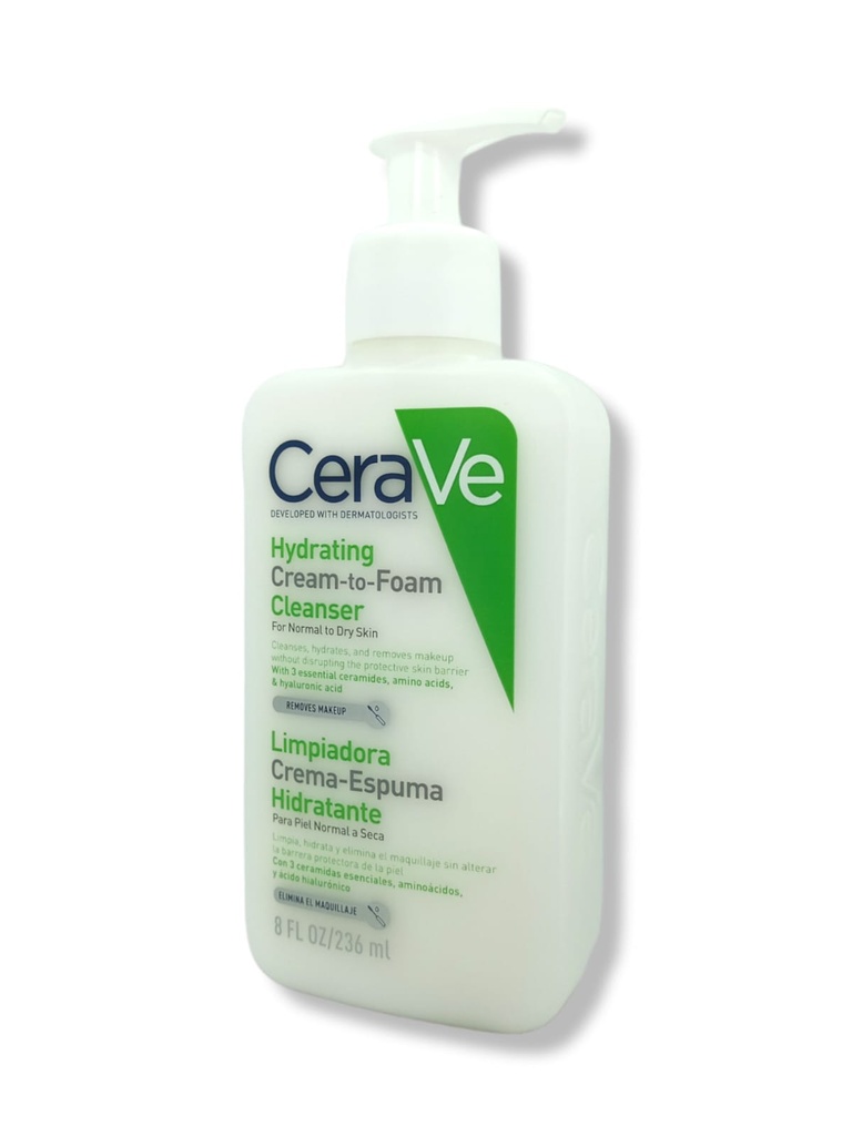 CERAVE LIMPIADORA CREMA-ESPUMA HIDRATANTE 236 ML | Farmacias Cuxibamba